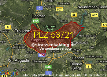 Postleitzahlgebiet 53721 - PLZ
